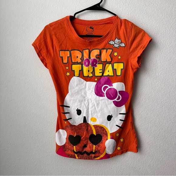 Hello Kitty | Tops | Hello Kitty Kidcore Halloween Shirt | Poshmark